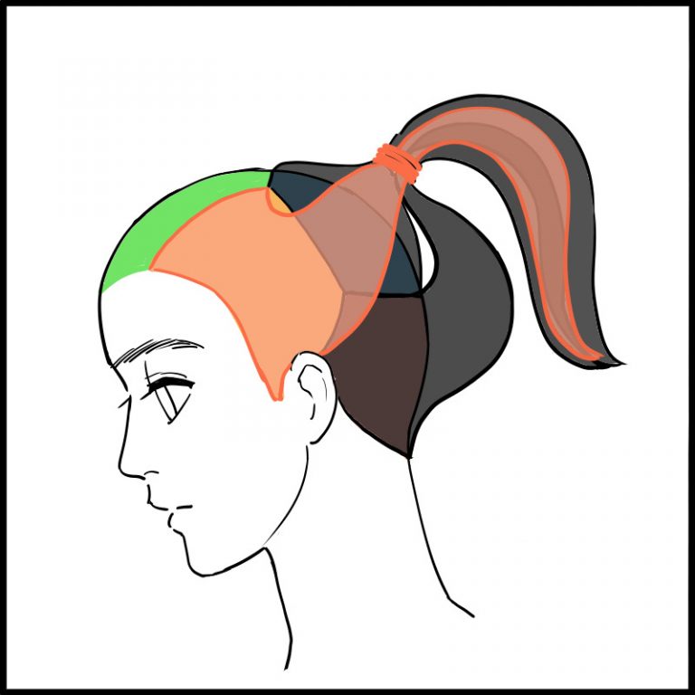 EASY! Drawing Japanese Hair ♪ | MediBang Paint - the free digital ...