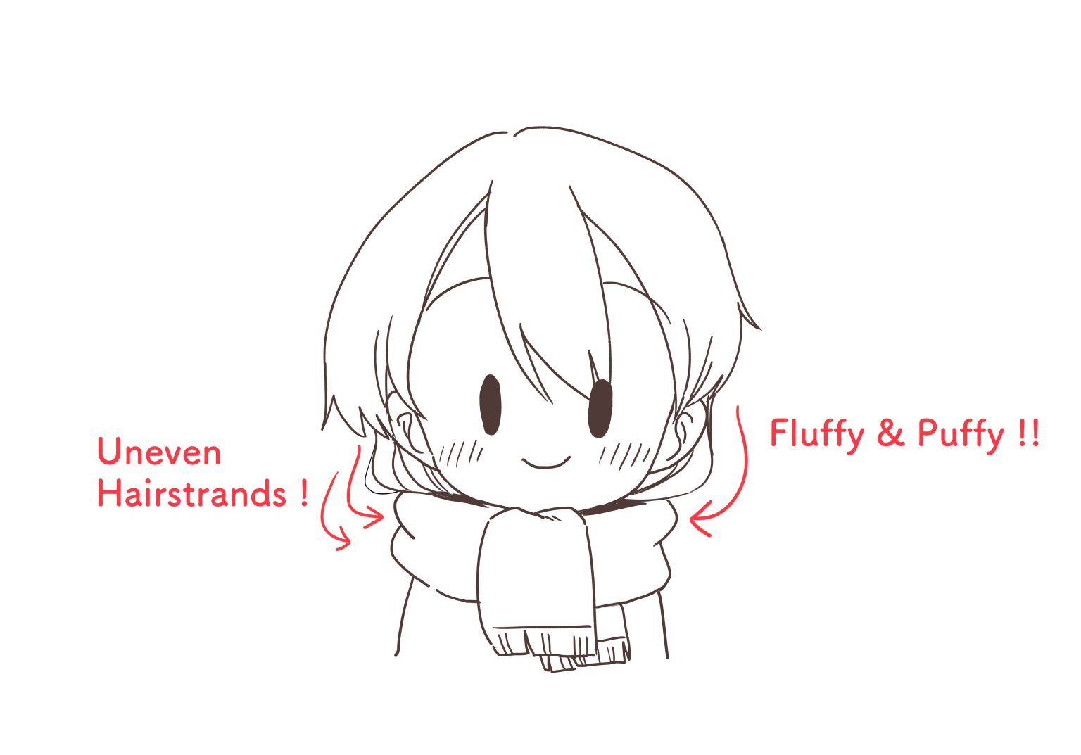 How to draw an illustration of a girl wearing scarf | MediBang Paint ...