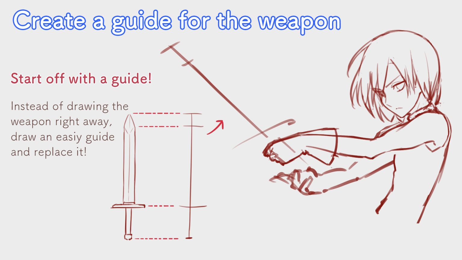 【For Beginners】Poses with Weapons ~Part 1~【Making】 | MediBang Paint ...