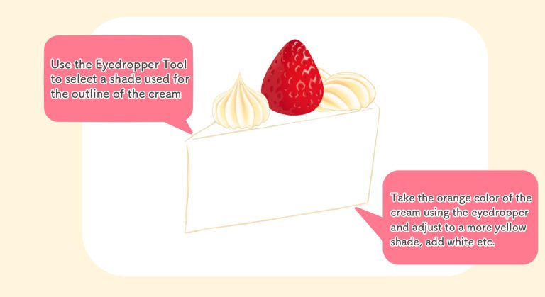 【Drawing Food】Let’s use MediBang brushes to draw a strawberry shortcake ...