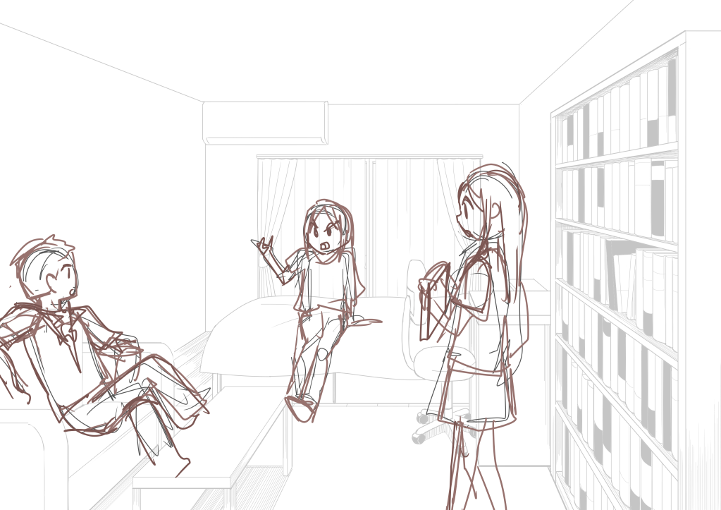 Manga Tutorial for Beginners 12: Let's Draw a Room Interior in ...