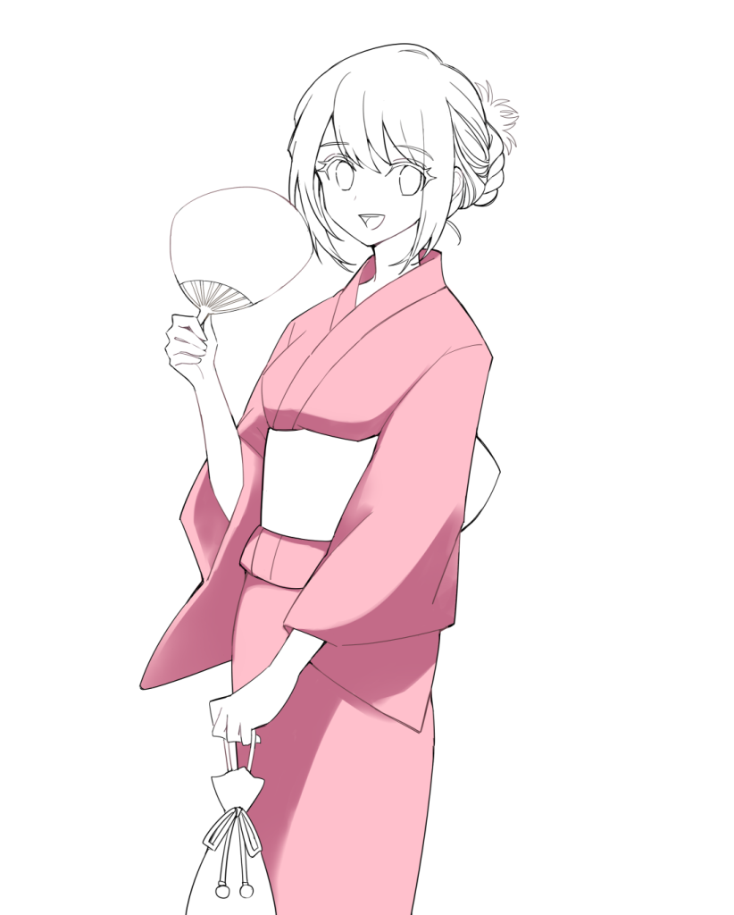 Draw a yukata using Japanese pattern filters! | MediBang Paint - the ...