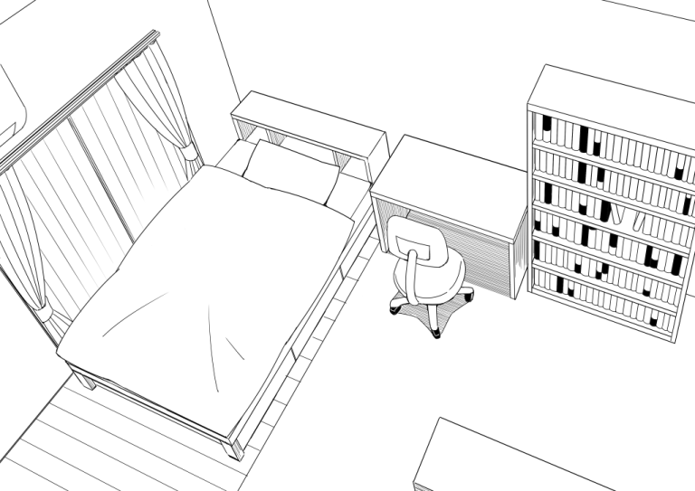 Manga Tutorial for Beginners 12: Let's Draw a Room Interior in ...