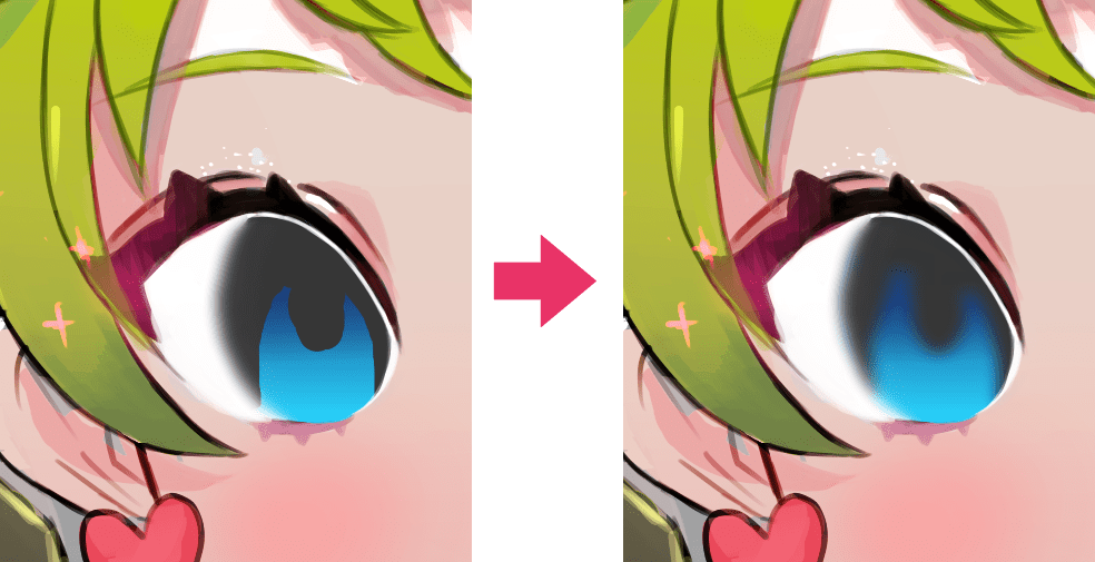 超カンタン！眼力強め目イキング！ | MediBang Paint – 無料のイラスト・マンガ制作ツール