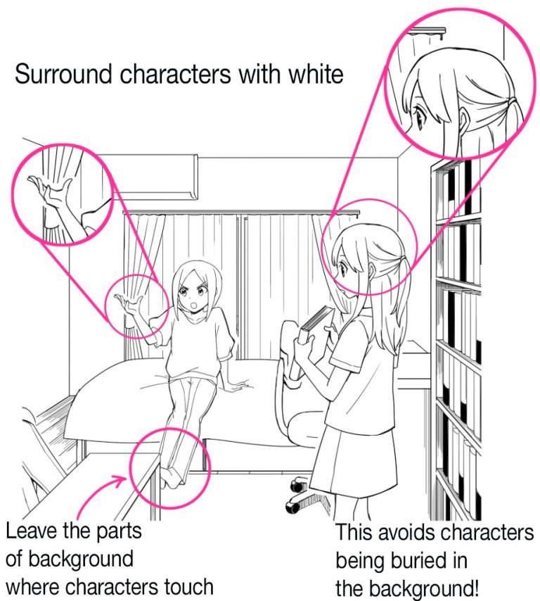 Manga Tutorial for Beginners 12: Let's Draw a Room Interior in ...