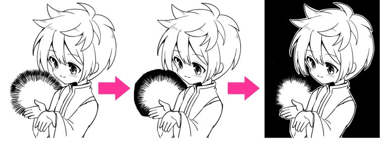 Manga Tutorial for Beginners 14: Fill in with black | MediBang Paint ...