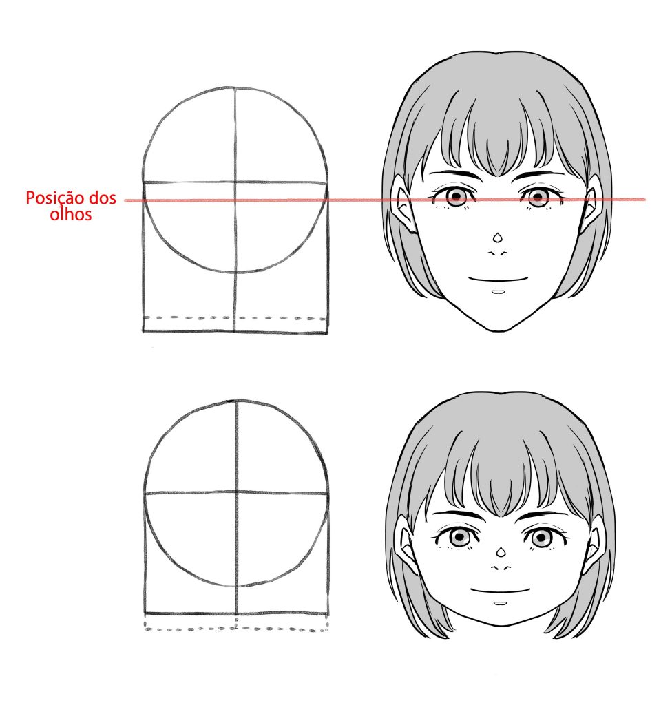 Como desenhar um rosto (Básico) | MediBang Paint - the free digital ...