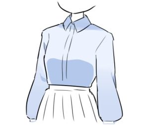 Follow the method and easily draw shadows (creases) on shirts ...