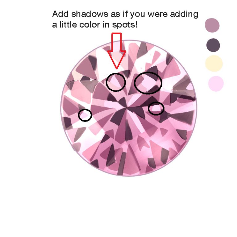 How to draw gems! - No need to use complicated functions - | MediBang ...